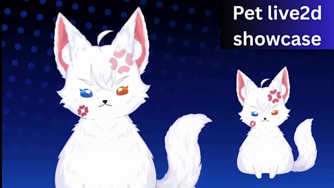 Draw and rig cute animal vtuber model, chibi live2dmodel, pet ...