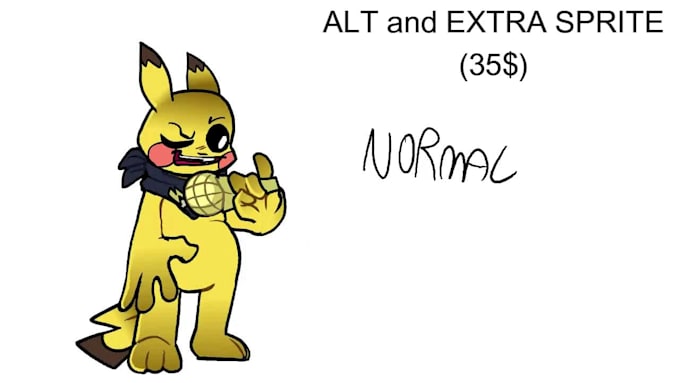 Make a simple fnf sprite for you by Drawpant | Fiverr