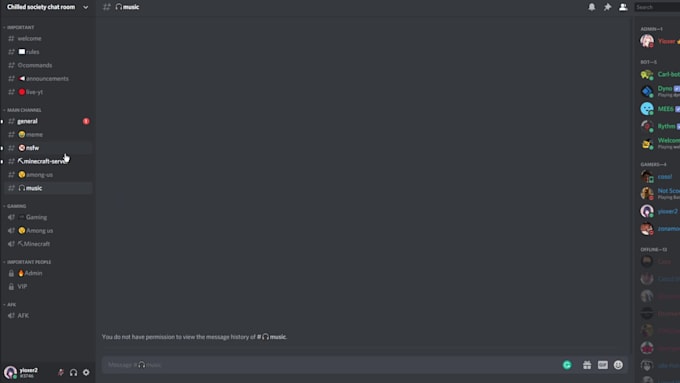 Make you a nice discord server by Yioxer | Fiverr