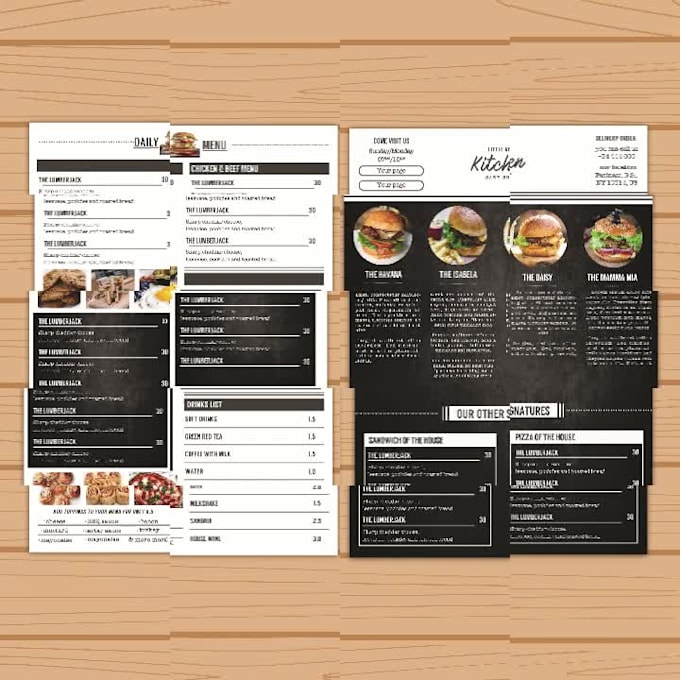 Design a restaurant menu, food menu, and price list within 6 hours by Bishu_nath | Fiverr