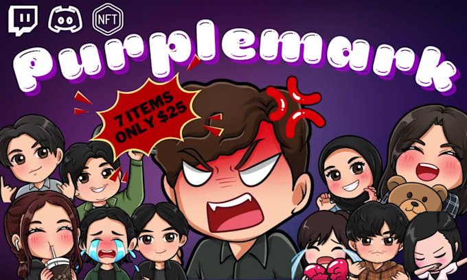 Custom twitch emotes and sub badges to stand out with unique designs by ...