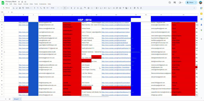 Do Excel Data Entry Contact List Data Collection Copy Paste Web