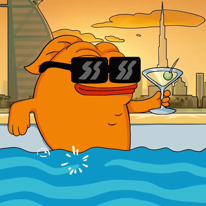 Crypto meme coin video, solana meme ,2d meme art animation, crypto ...