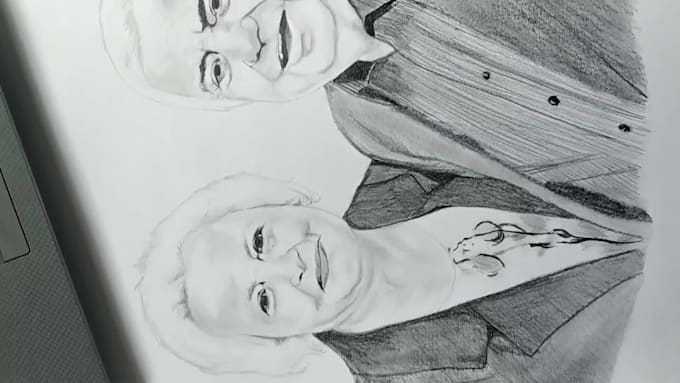 Hand draw your portrait by Kristinartist | Fiverr