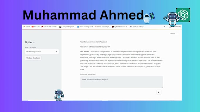 Create custom document rag based chatbot with langchain and gpt