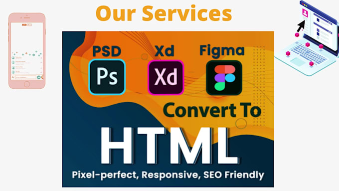 Convert psd to html responsive website by Sohanur653 | Fiverr