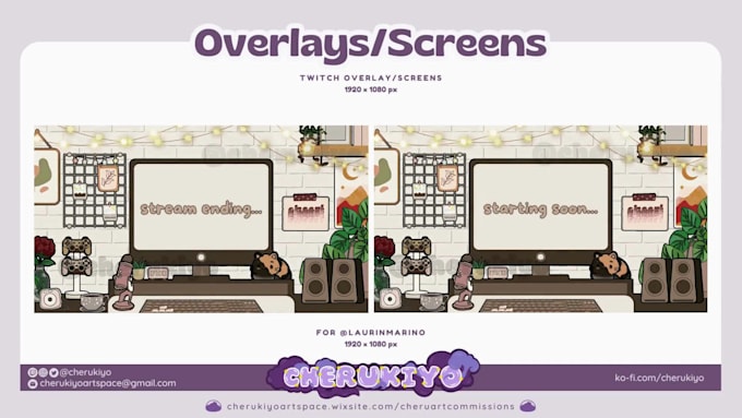 Create custom screens or overlays for your stream by Cherusartspace ...