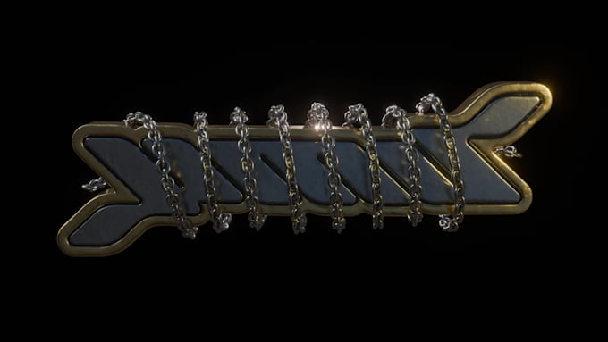 Do chrome type y2k logo, streetwear design 3d animation by Norulles ...