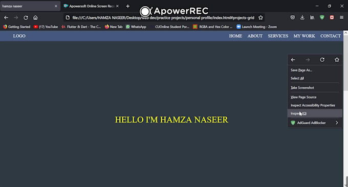 Create a beautiful responsive react js website for you by Hamzanaseer ...