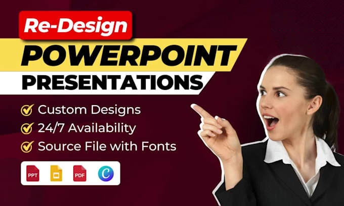 Redesign your powerpoint presentation by Saighanees1 | Fiverr