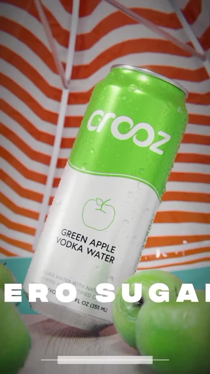 Do realistic 3d beverage animation product ads 3d can video ads product ...
