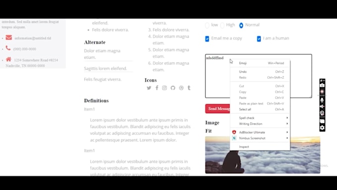 Be your front end web developer using html, css, javascript by ...