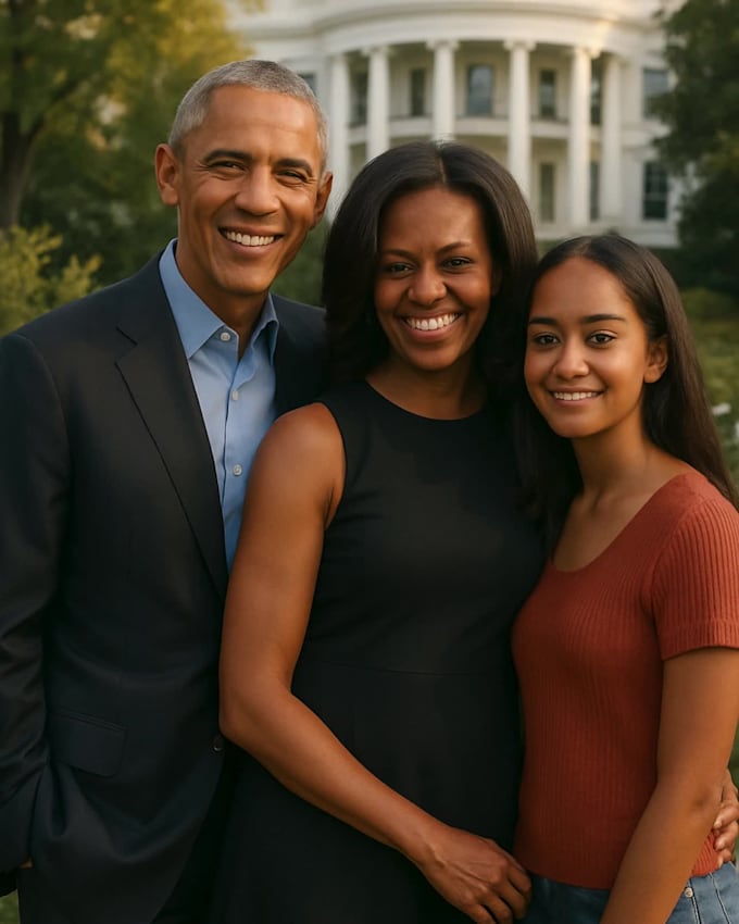 Design realistic ai portraits of barack obama and family by ...