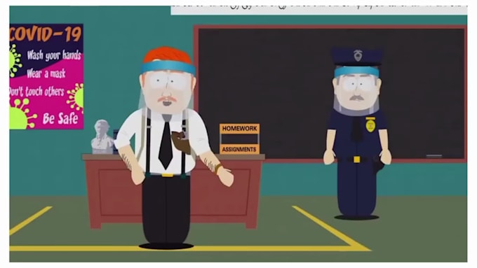 Design or animate 2d south park style, 2d south park animation, south ...