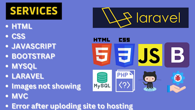 Bug fix develop a responsive website in php laravel by Faisal_khan21 ... Bug fix develop a responsive website in php laravel by Faisal_khan21 ...