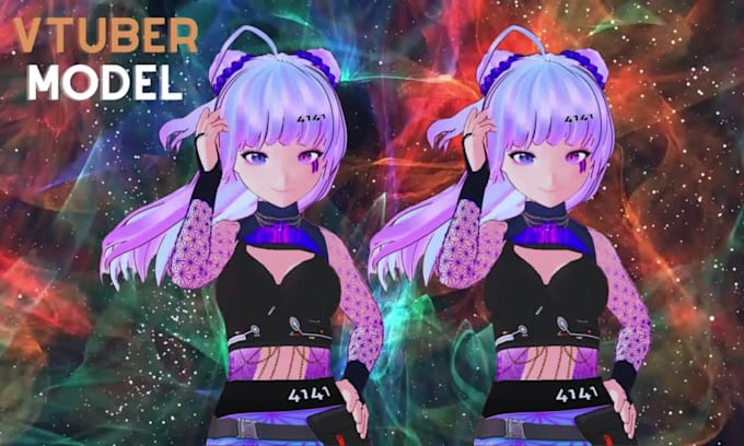 Design your vtuber png model and intro, debut video for vtuber streamer by Chrismann01 | Fiverr
