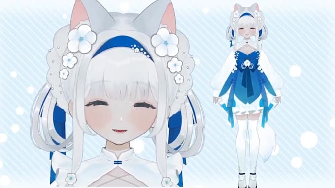 Draw vtuber model, live2d vtuber model, 2d vtuber rigging, character ...