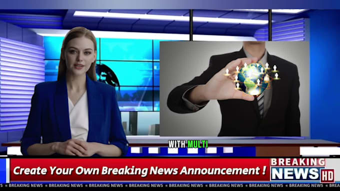 Create breaking news ai spokesperson video editing for video ads by ...