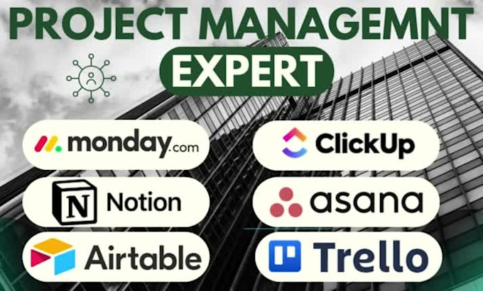 Manage your projects efficiently using monday com, clickup, notion, asana by Petersvic | Fiverr