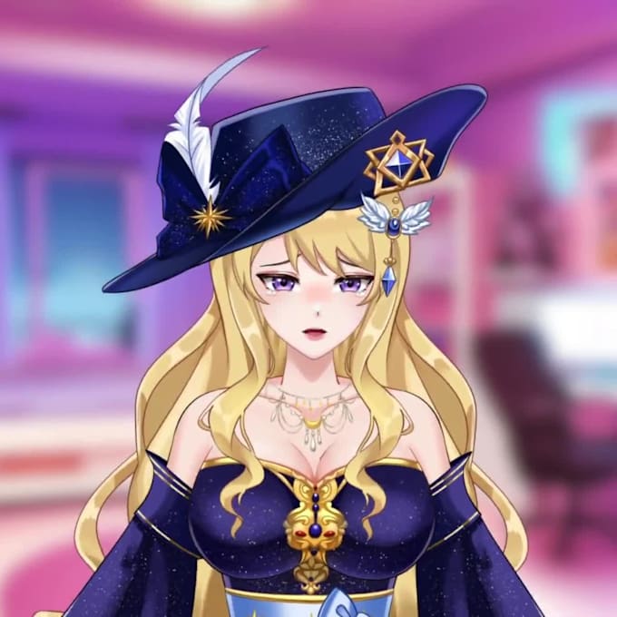 Live2d character,vtuber model,anime art,rig,pngtuber,mecha,cubism,bunny ...