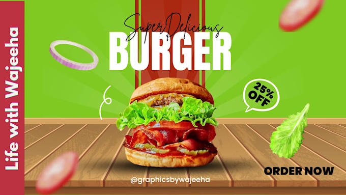 Design amazing catchy food thumbnails for you by Wajizahra | Fiverr