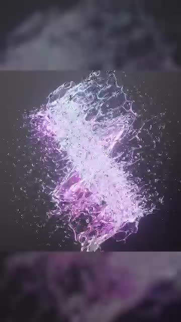 Create futuristic 3d water cloth simulation vfx animation particles ...