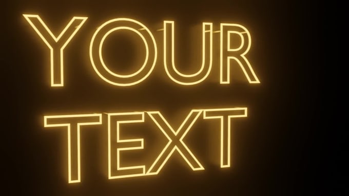 Make 3d text lighting neon by Abdelhakbenjoui | Fiverr