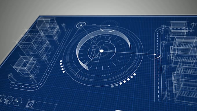 Do blueprint logo reveal by Amitkumarp | Fiverr