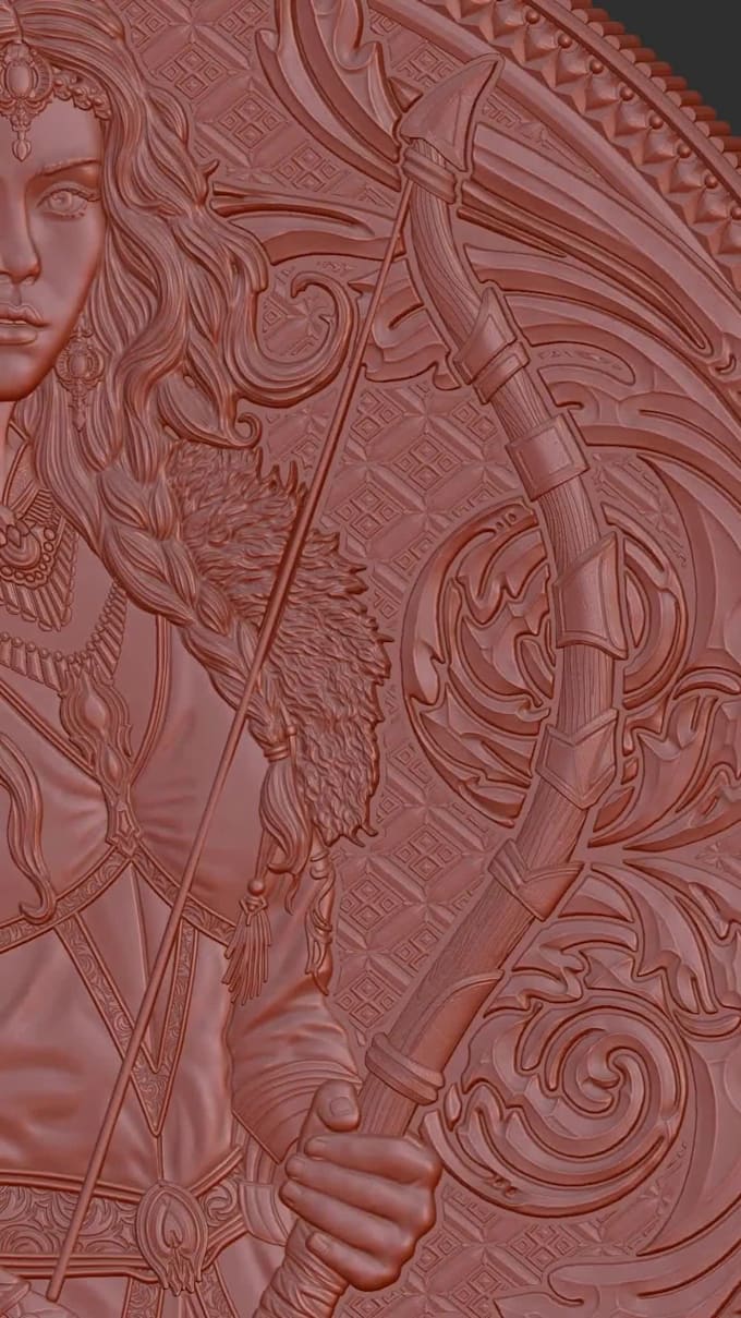 Sculpt 3d coin model 3d printing, 3d bas relief cnc bas relief 3d coin ...