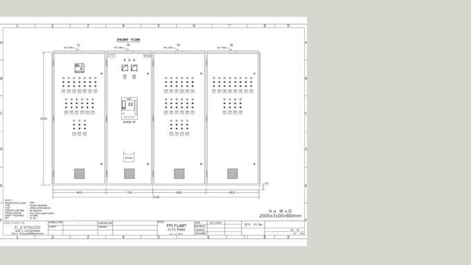 Design electrical panels and wiring diagram on auto cad by Aliwaqas920 ...