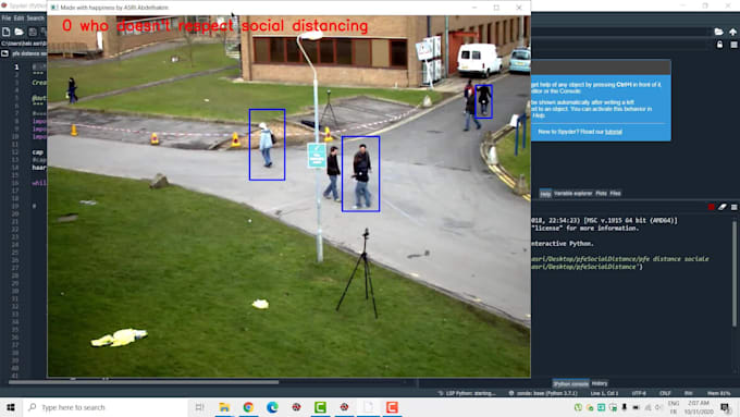 Help To Detect Social Distancing Using Python By Hakimasri Fiverr