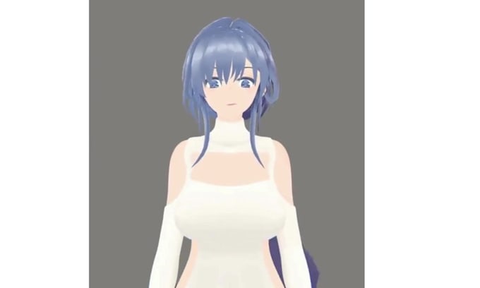 3d vtuber commission vseeface rig vrchat anime vtuber sfm dakimakura by ...