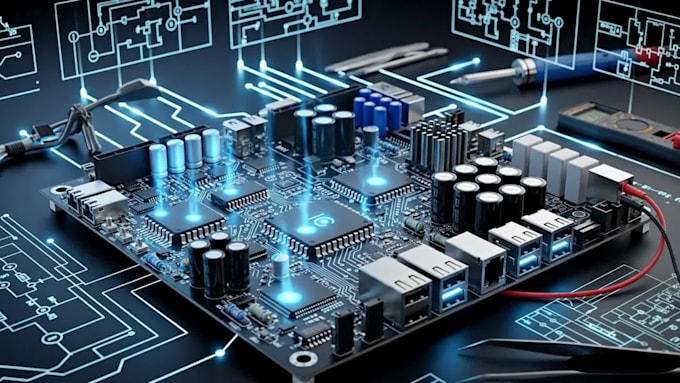 Provide custom pcb design, circuit schematics, and esp32 programming by ...