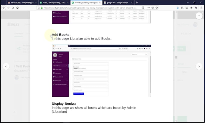 Provide you library management system with admin panel by ...