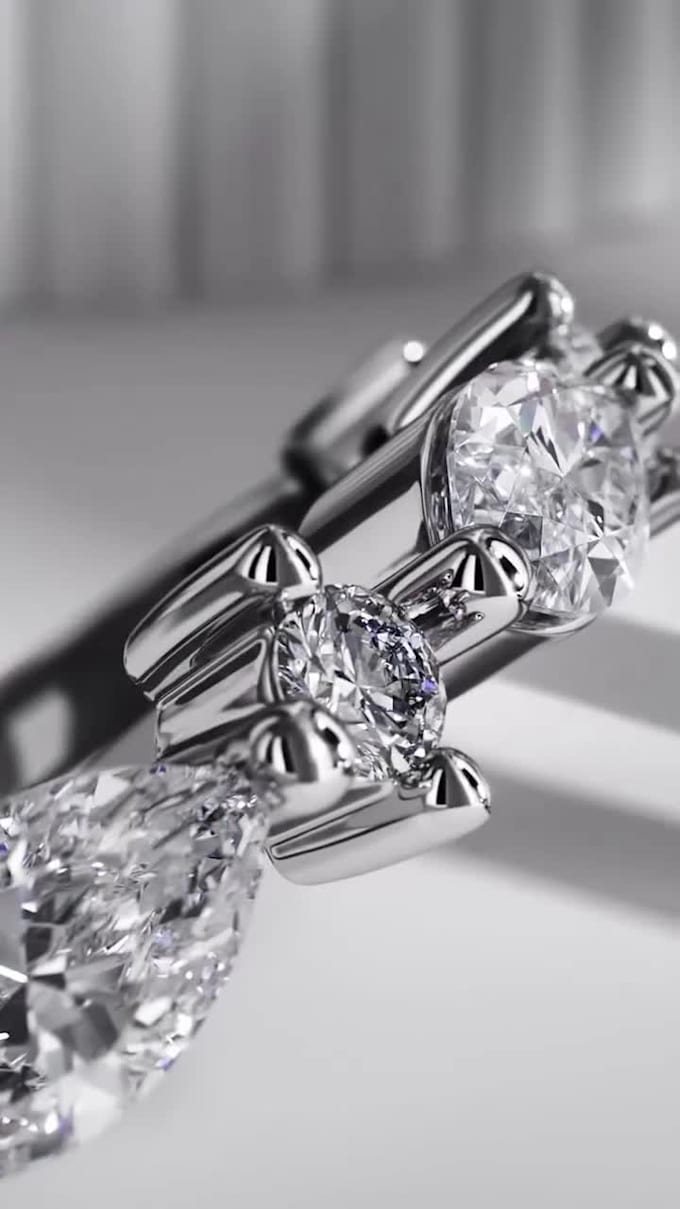 Do 3d jewelry animation, 3d jewelry design, jewelry rendering, jewelry ...