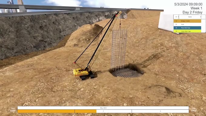 Do 3d industrial video site excavation process construction workflow ...