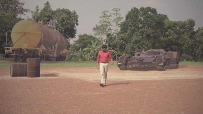 Composite car vfx explosion,fire flying debris,breaking glass,fire ...