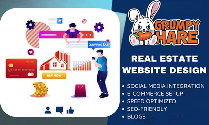 Design grumpy hare real estate website with blogs and do seo by Mary_olive1 | Fiverr