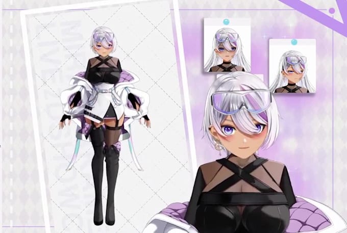 Make a 2d vtuber model, 2d vtuber rigging, live2d vtuber model for ...