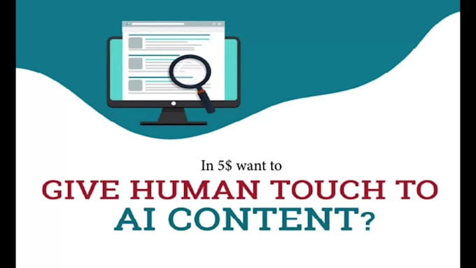 Turn ai generated text into human written by Hamzakhan2186 | Fiverr