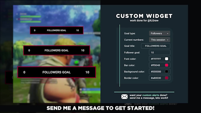 Code and design custom stream goals by Thekillgfx | Fiverr
