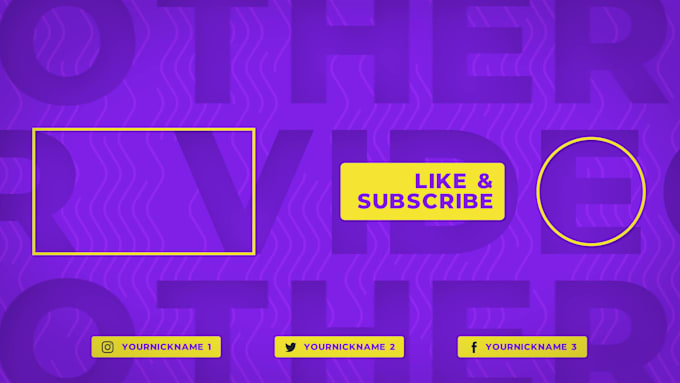 Do clean outro screen by Burnerslab | Fiverr