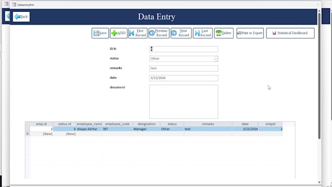 Develop microsoft access database projects and assignments by Ahmadjaveed325 | Fiverr
