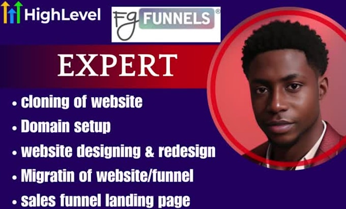 Expert gohighlevel and fg funnel sales funnel and website design by ...
