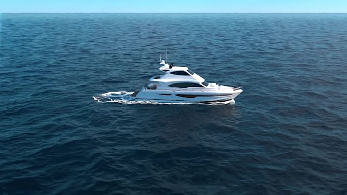 Render realistic 3d yacht animation, 3d yacht design, 3d boat modelling ...