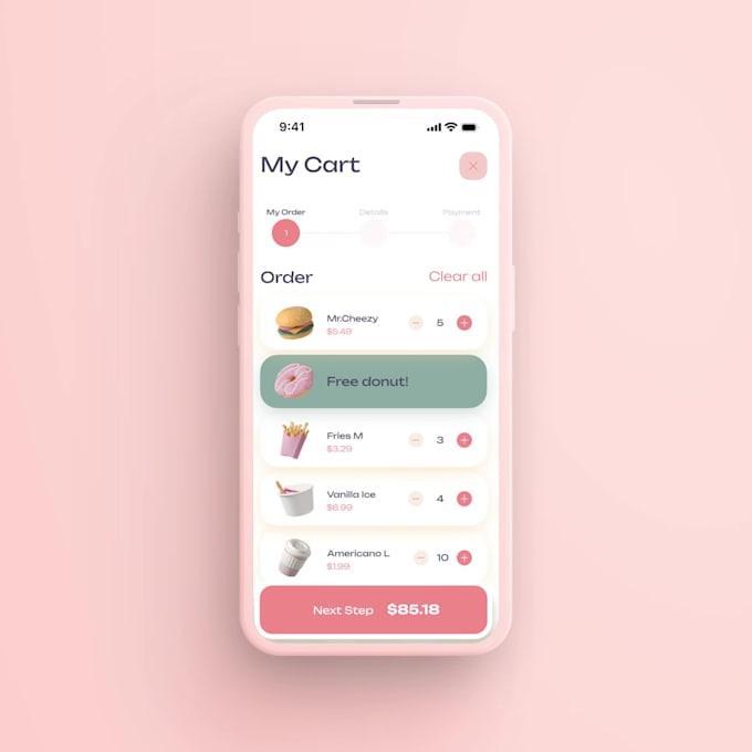 Create a ui animation for a mobile app by Alexryabchikova | Fiverr