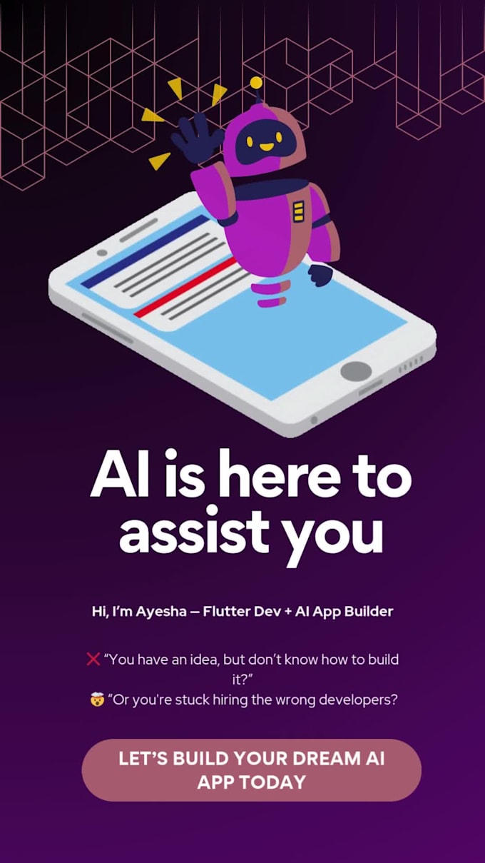 Build an ai mobile app using flutter with chatgpt integration by Ayeshaahmed14 | Fiverr