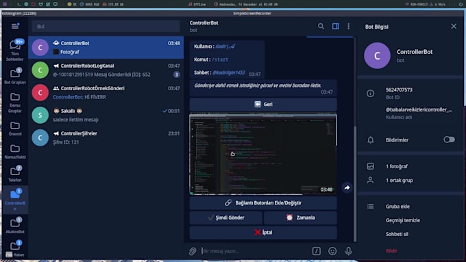 Create a custom telegram bot in python by Kadirilgin1453 | Fiverr