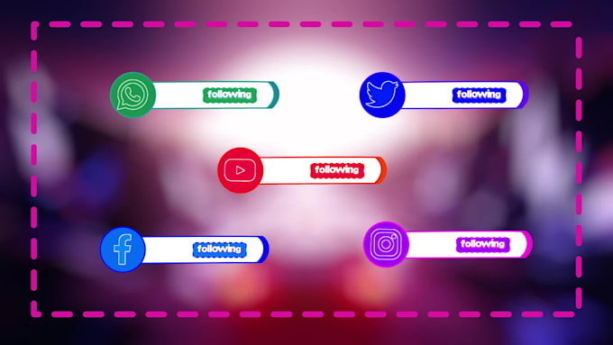 Create amazing lower third or social media animation for streamer ...