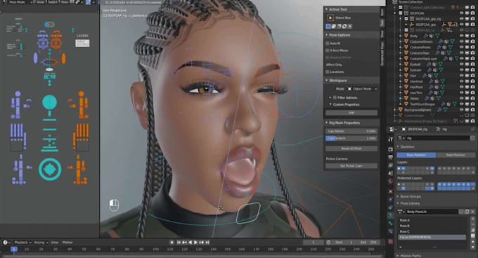 Rig3d in daz, blender,maya,3ds max, 3d character rigging, ue control rig, 3dnsfw by Fmollola ...